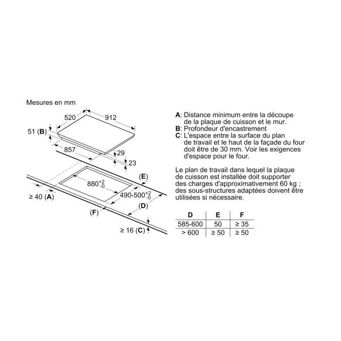 Taque De Cuisson Siemens EX907NVV6E Studioline 90 cm Affleurante