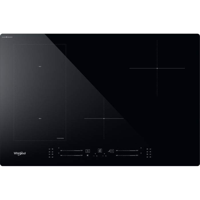 Taque à induction Whirlpool WL S6277 CPNE 77 cm Flexi Cook