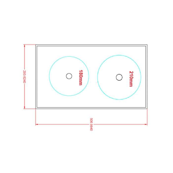 Table de cuisson induction invisible Invisacook 2 zones
