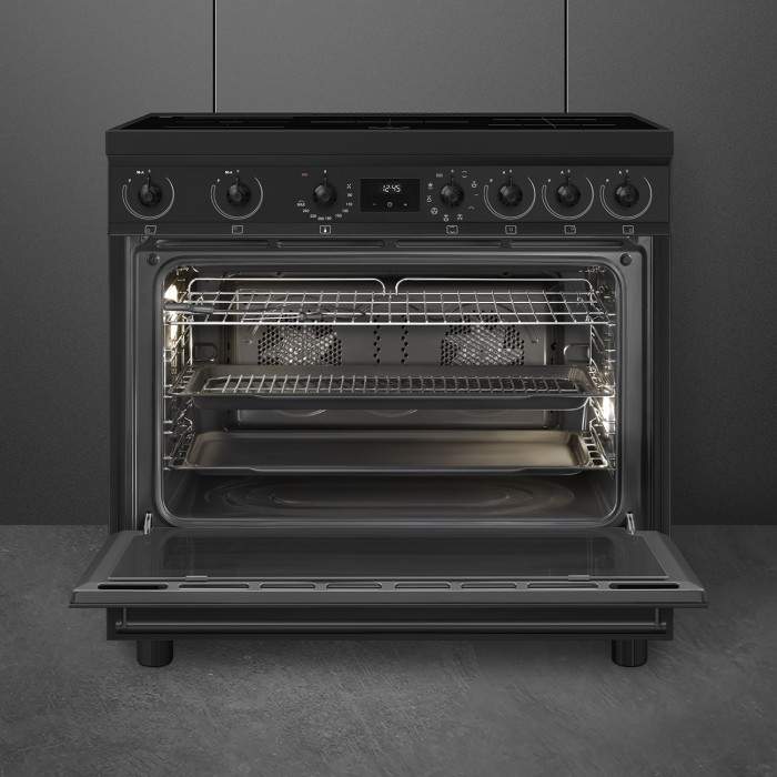 Cuisinière à induction Smeg Classici C9IMN2 90 cm Anthracite Mat