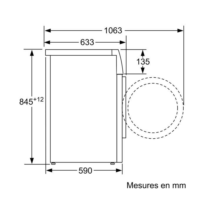 Lave-linge iQ300 Siemens WM14N2B4FG 8 Kg 1400 tpm A
